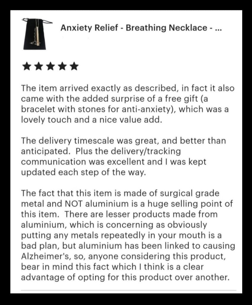 Breathing Necklace for Anxiety & to Stop Vaping. Shop our range ...